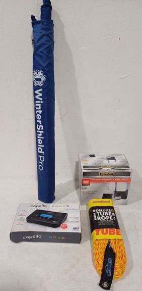 Wintershield Pro, Weather Alert Clock Radio, 60ft of Tube Rope ...