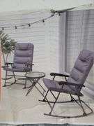 (2) Mosaic Oversized Folding Rocker Set - Black And Gold Auctions