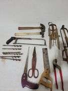 (3) Gopher Traps & Random Assorted Hand Tools & VTG Craftsman 10-inch ...