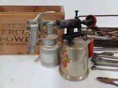 Hercules Powder Box, Vintage Welding Torch, Hand Tools, Tool Carrier ...