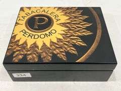 Tabacalera Perdomo Cigar Box Full of Mixed Cigars - Black And Gold Auctions