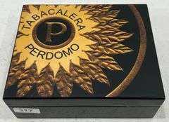 Tabacalera Perdomo Cigar Box Full of Mixed Cigars - Black And Gold Auctions
