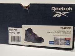 New Reebok Men's 8M Trainex 6" Sport Boot w Composite Toe - Black And ...