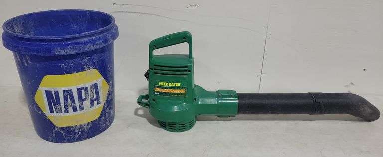 Weed Eater GroundSweeper / NAPA 5 Gal Bucket - Black And Gold Auctions