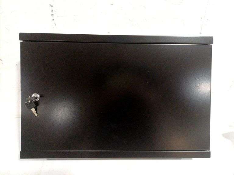 2U Wall Mount Network Cabinet Enclosure w/ Solid Door. - Black And Gold ...