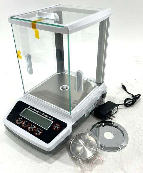 New Precision Electronic Enclosed Balance Scale - Black And Gold Auctions