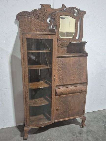 Antique Chittenden & Eastman Co. Quarter-Sawn Oak Secretary Bookcase ...