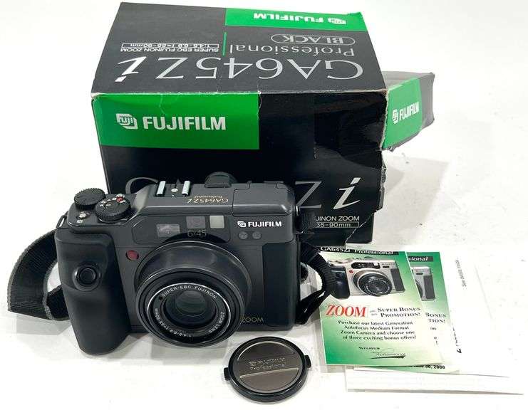 FUJIFILM GA645Zi Professional Camera - Black And Gold Auctions