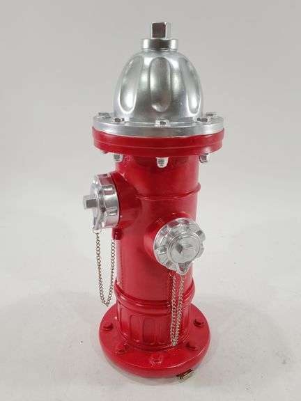 Faux Fire Hydrant Yard Decor - Black And Gold Auctions