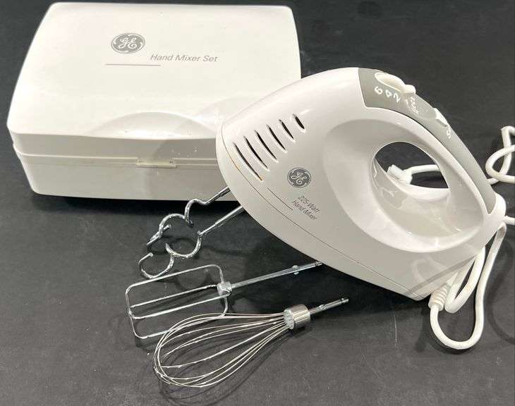 GE Electric Hand Mixer - Black And Gold Auctions
