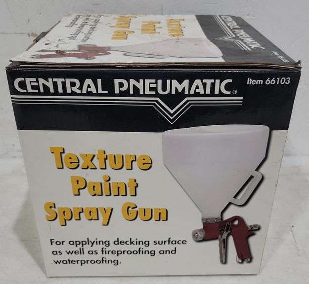 Central Pneumatic Texture Paint Spray Gun - Black And Gold Auctions