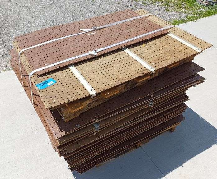 Pallet of Peg Board - Black And Gold Auctions