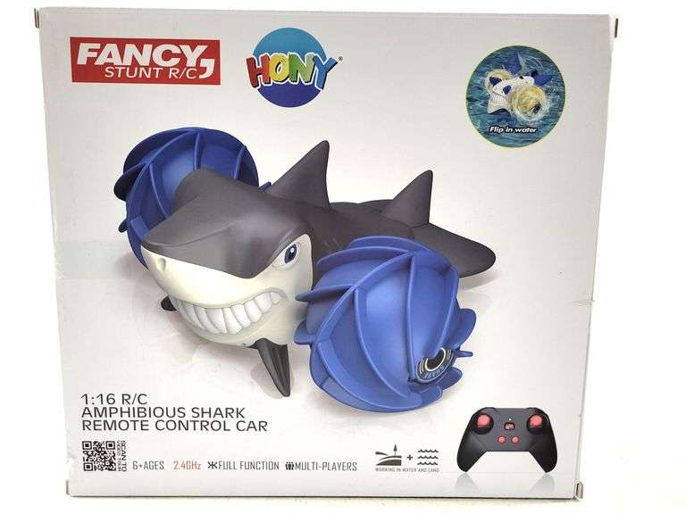 New Amphibious Remote Control Shark Car - Black And Gold Auctions