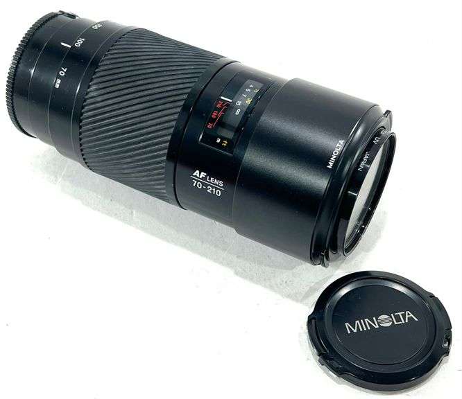 MINOLTA AF Lens 70-210 Camera Lens - Black And Gold Auctions