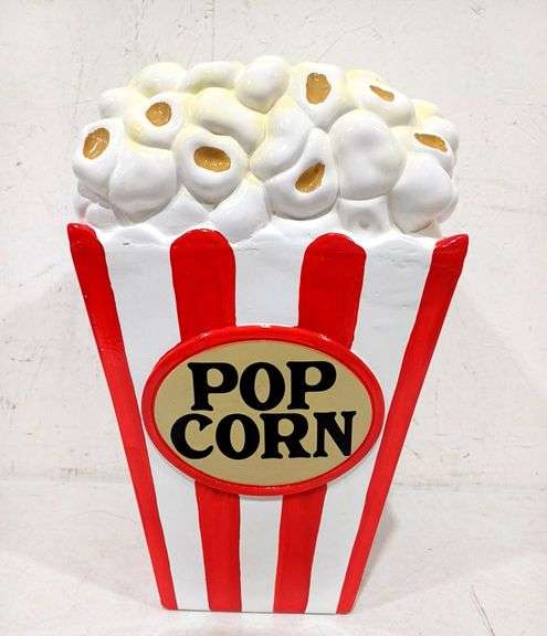 Cynkeyee Decorative Popcorn Food Shape Stool - Black And Gold Auctions