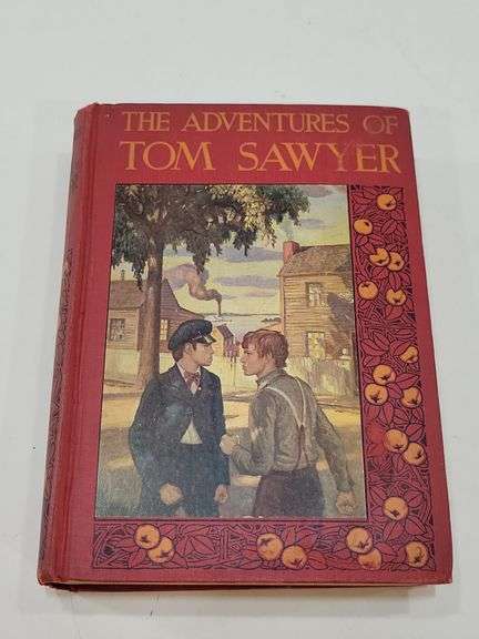 VTG 1931 The Adventures of Tom Sawyer Hardcover Book - Black And Gold ...
