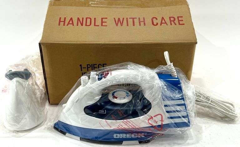 ORECK Steam Iron JP8100C Series - Black And Gold Auctions