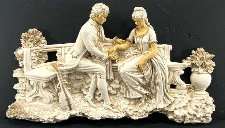 1971 Universal Stationary French County Victorian Courtship Resin Wall ...