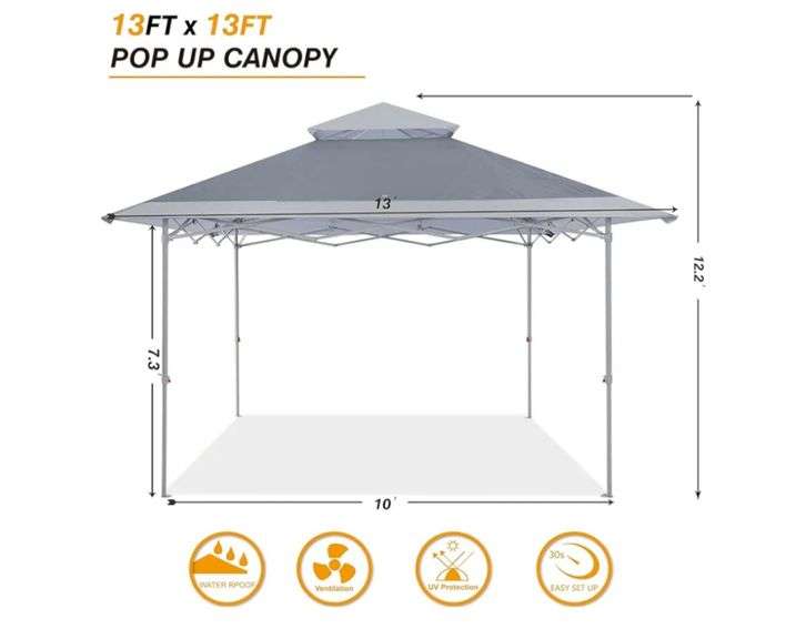 Cooshade Canopy Tent - Black And Gold Auctions