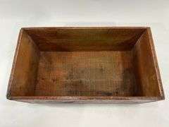 Vintage Wooden Cooper’s Dipping Powder Poison Crate - Black And Gold ...