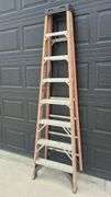 Werner 8' A-Frame Ladder - Black And Gold Auctions