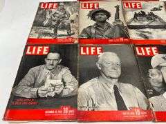 (10) Vintage LIFE WW2 Magazines - Black And Gold Auctions