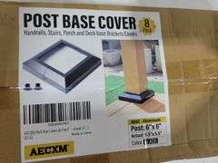 Post Base Cover 8-Pack - Black And Gold Auctions