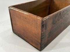 Vintage Wooden Cooper’s Dipping Powder Poison Crate - Black And Gold ...