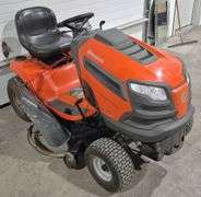 Husqvarna YTH22V46 46" 22-HP V-Twin Gas Riding Lawn Mower - Black And ...