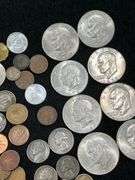 Mash-Up Coin Lot: Ike Dollars, Foreign Coins, Silver Coins, More ...