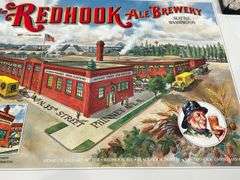 (2) The Redhook Ale Brewery, Seattle, WA Posters - Black And Gold Auctions