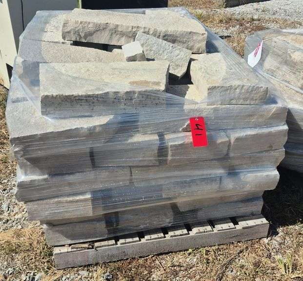 Pallet Of Natural Stone Steps - Black And Gold Auctions