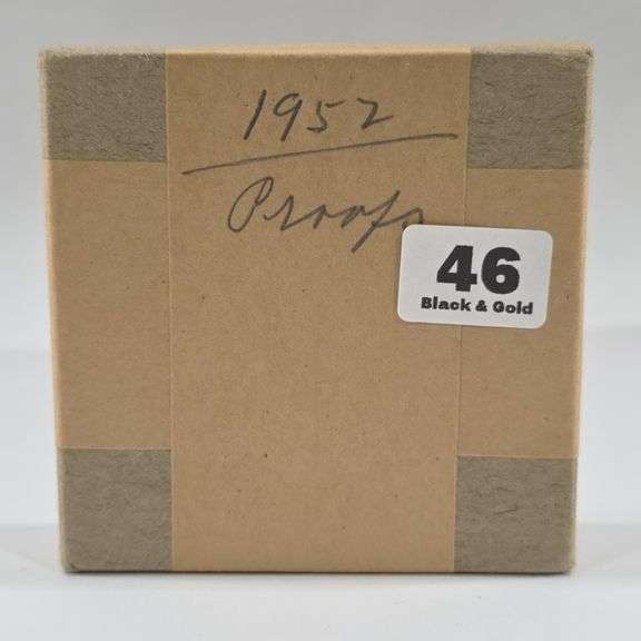 1952 U.S. Proof Set, SEALED, in Original Mint Box - Black And Gold Auctions
