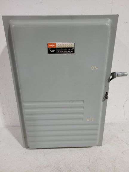 Federal Pacific General Duty Safety Switch - Black And Gold Auctions