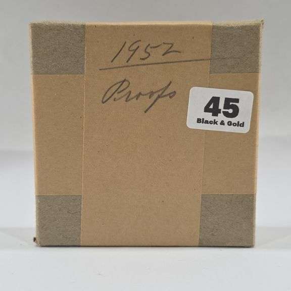 1952 U.S. Proof Set, SEALED, in Original Mint Box - Black And Gold Auctions