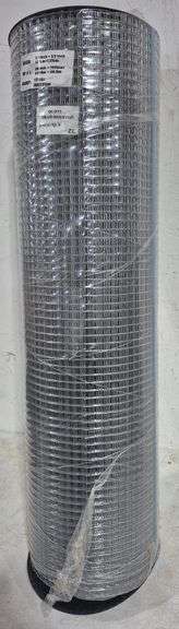 100' Roll Of Galvanized 19 Gauge Wire Mesh - Black And Gold Auctions