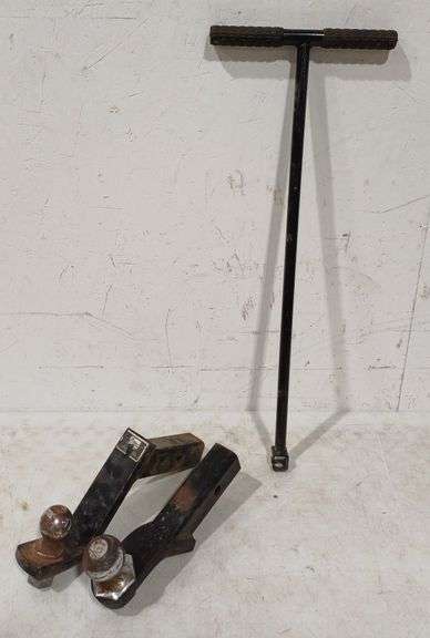 (3) Trailer Ball Mounts & Fire Hydrant T-Key - Black And Gold Auctions