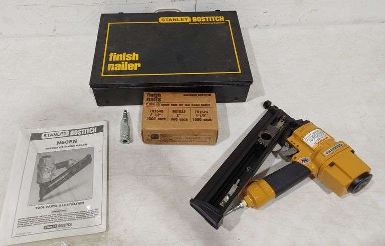 Stanley Bostitch Finish Nailer - Black And Gold Auctions
