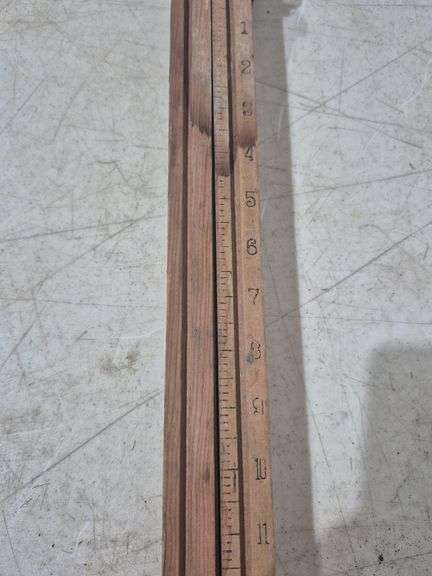 VTG 5' Surveying Grade Rod - Black And Gold Auctions