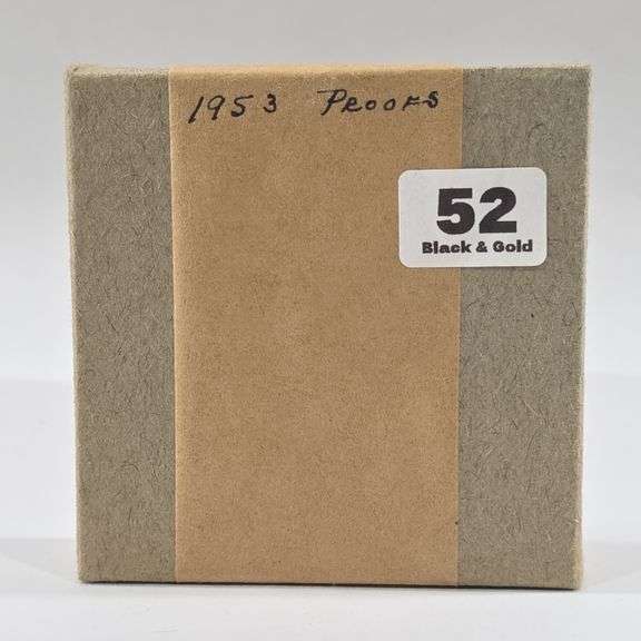 1953 U.S. Proof Set, SEALED, in Original Mint Box - Black And Gold Auctions