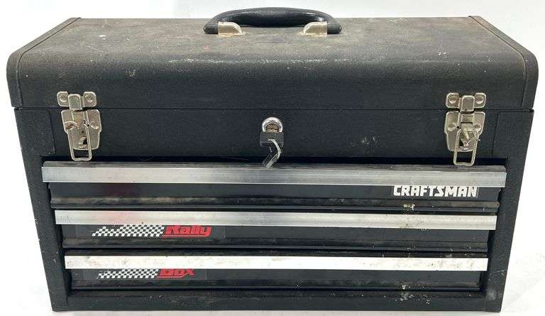 CRAFTSMAN Rally Tool Box w/ Tools - Black And Gold Auctions