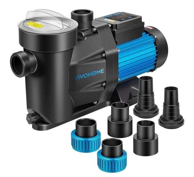 VIVOHOME 2.0 HP Powerful Self Primming 7140 GPH Swimming Pool Pump W ...