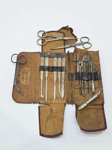 Antique Holekamp Grady & Moore Instrument Co St Louis Medical Tool Set ...