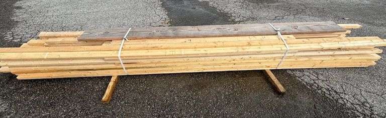 (56 pcs) 2x4’s (8-16’) #2 Grade Spruce - Black And Gold Auctions