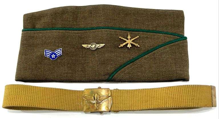 Vintage WWII US Army Air Corps Pilot Uniform Solid Brass Belt w/ Wool ...