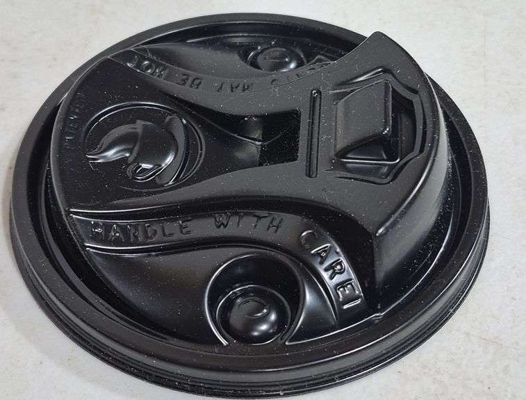 2000+ PACTIV Hot Cup Lids - Black And Gold Auctions