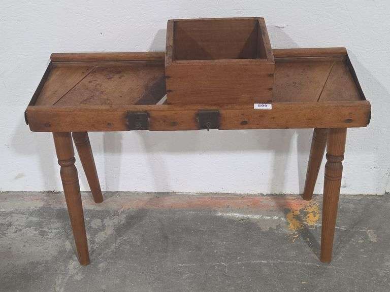 VTG Unusual Mandolin(Cabbage Slicer) Mounted On 4-Turned Legs - Black ...