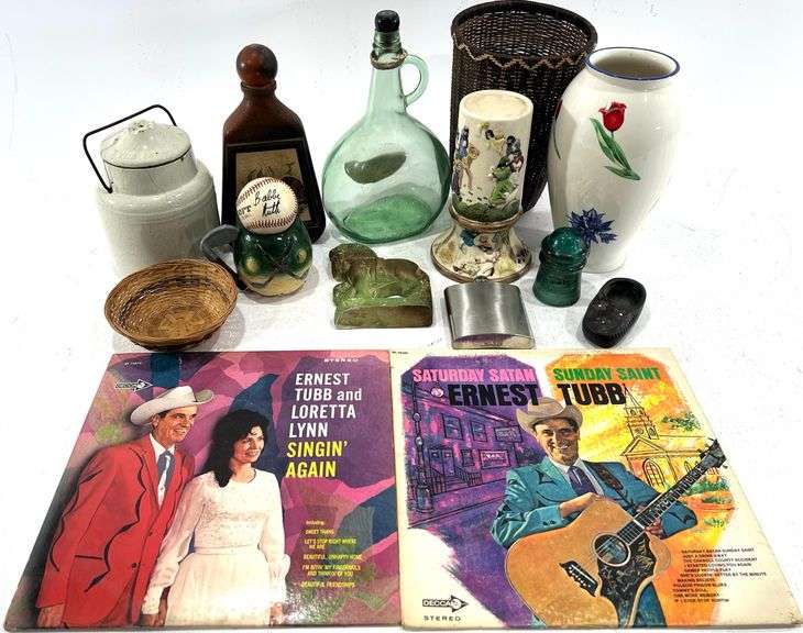 Vintage Decorations / Ernest Tubb Vinyl Records / Nick Nacks - Black ...