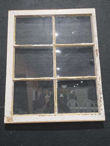 White Six-Pane Window - Black And Gold Auctions