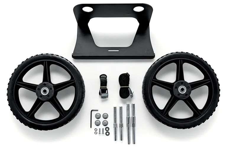 New Heavy Duty Cooler Cart Wheel Attachment Kit - 12" Wheels - Black ...